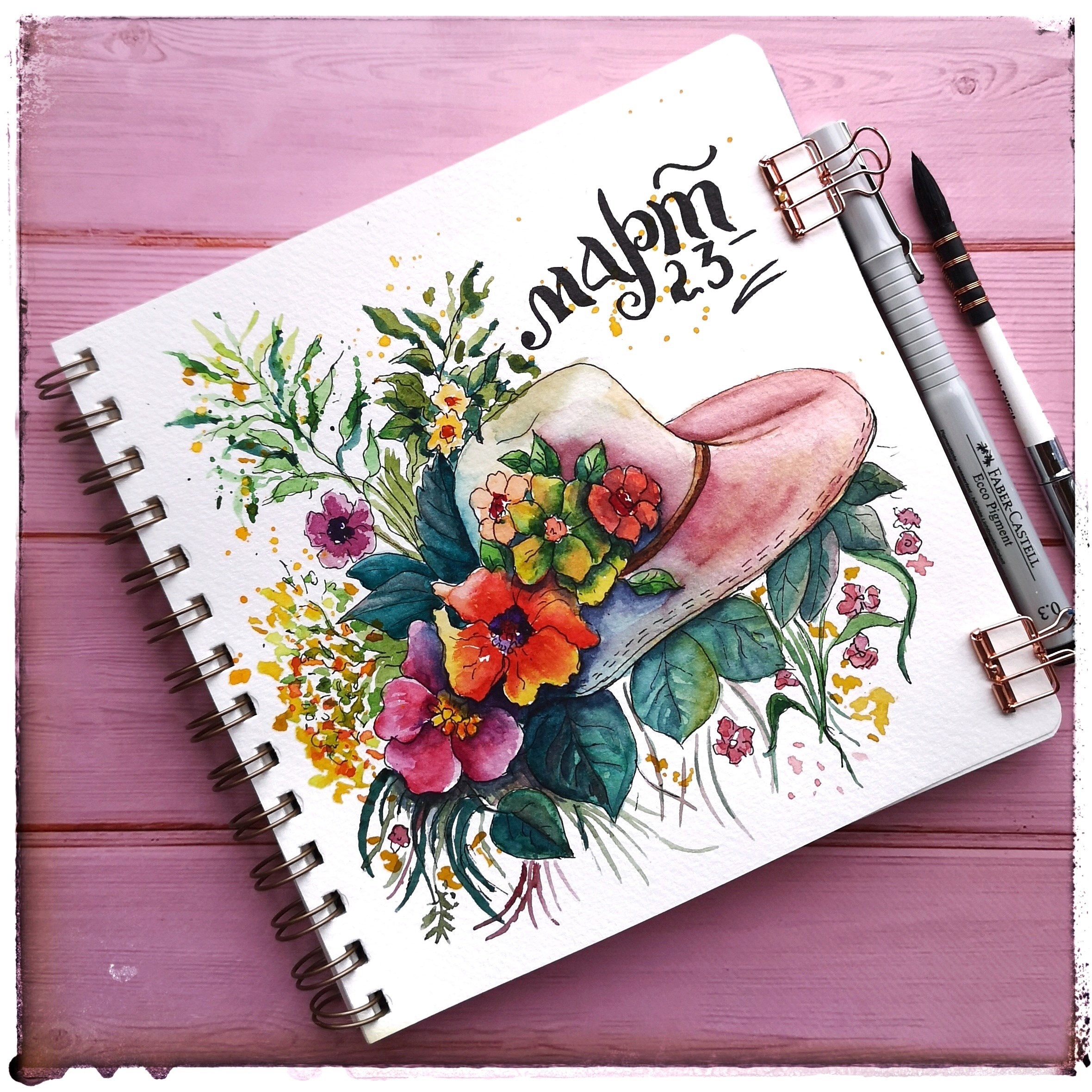 весенняя шляпка с цветуечками / Агрипина